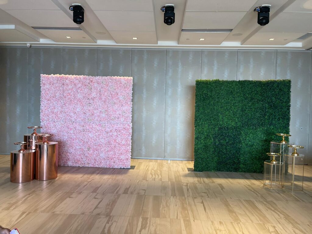 Toronto Winter Wedding Flower Backdrops Rental