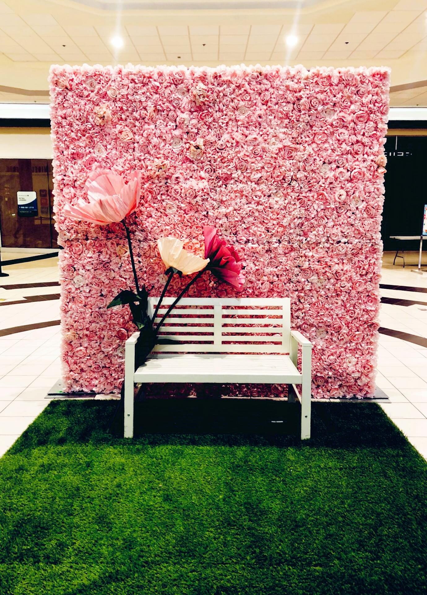 Cute Pink Baby Shower Flower Wall Rentals St. Catharines | Flower Wall ...