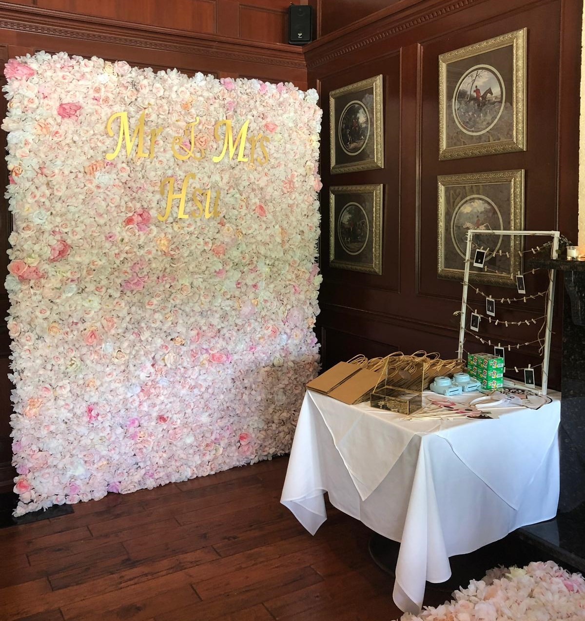 Toronto Floral Backdrop Decor Rental: Pink Blush Flower Wall for ...